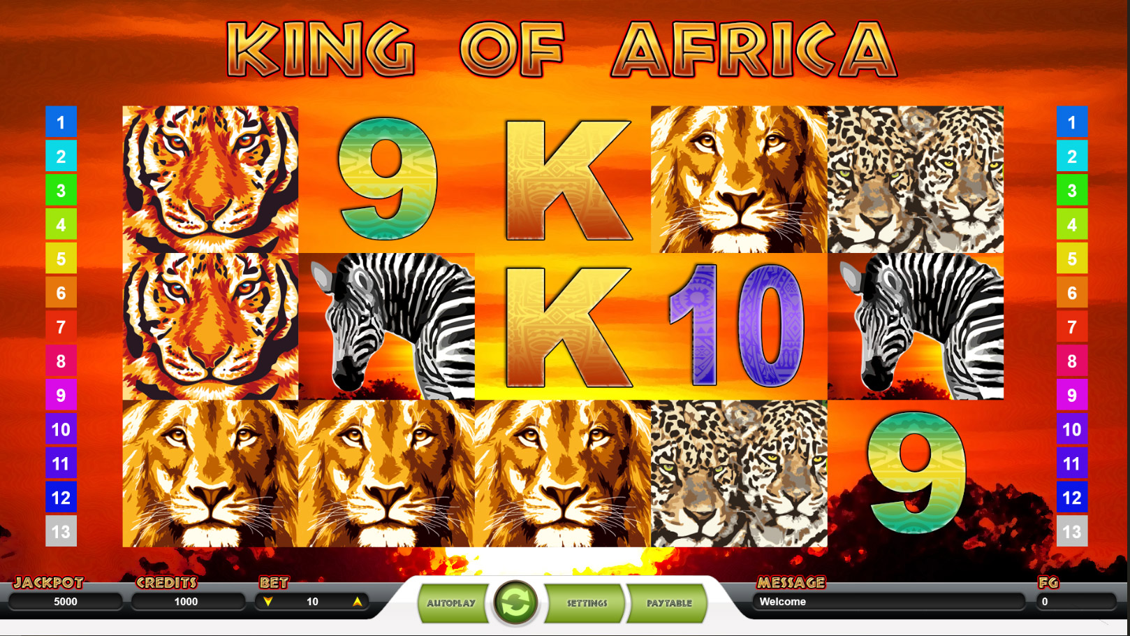 King of Africa Slot Machine - HTML5 Casino Game by All-Scripts | CodeCanyon