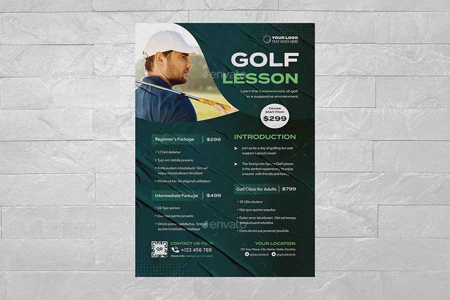 Golf Flyer Template, Print Templates | GraphicRiver
