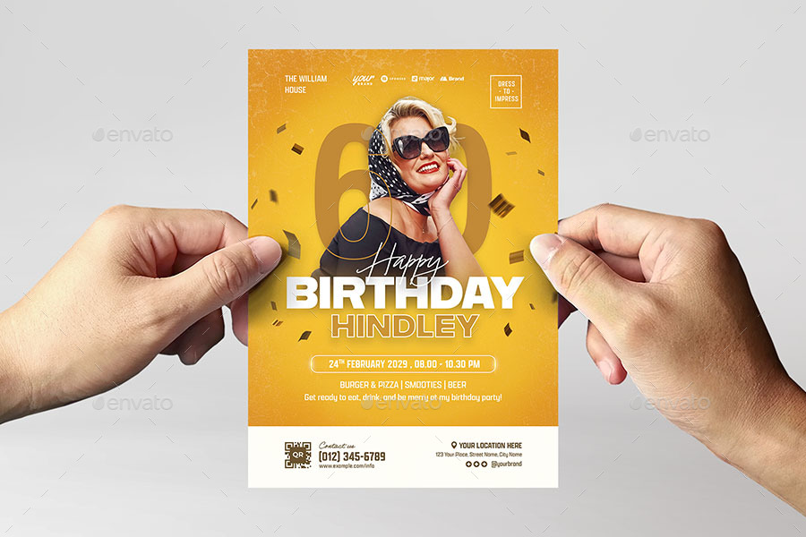Birthday Flyer Template, Print Templates | GraphicRiver