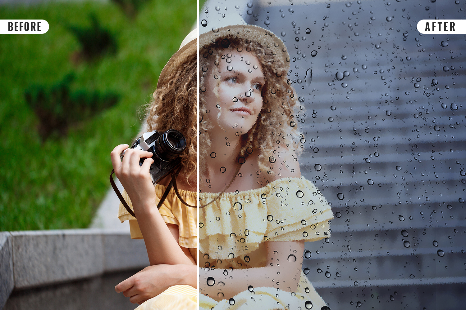 Raindrop Photo Effect, Add-ons | GraphicRiver