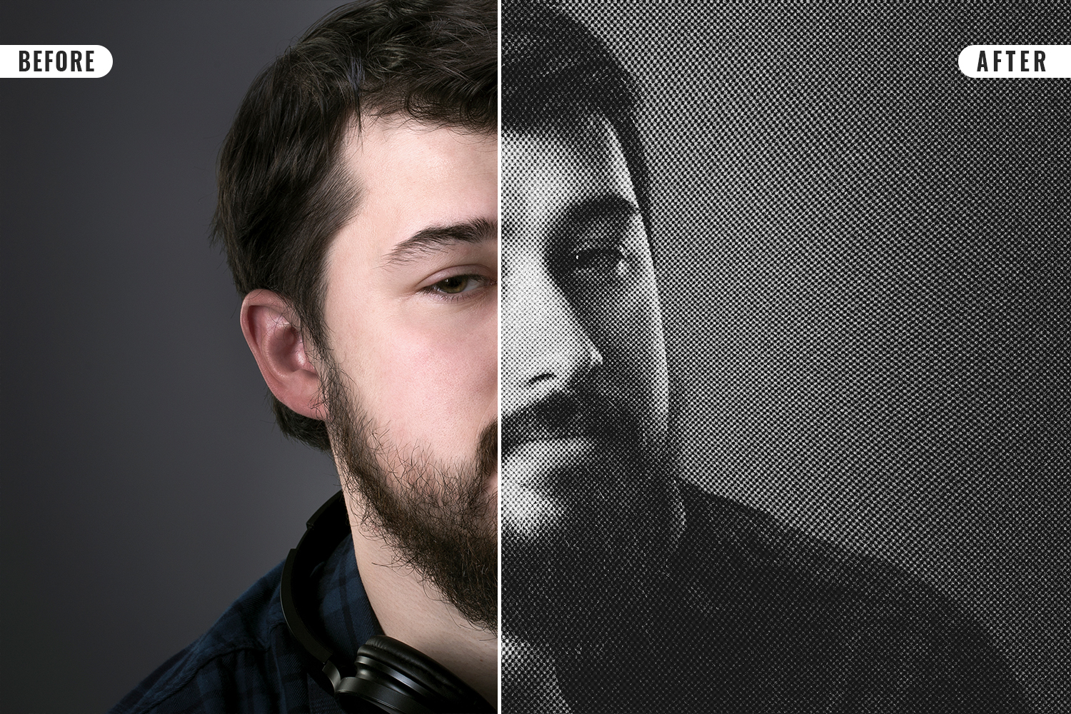 Halftone Photo Effect, Add-ons | GraphicRiver