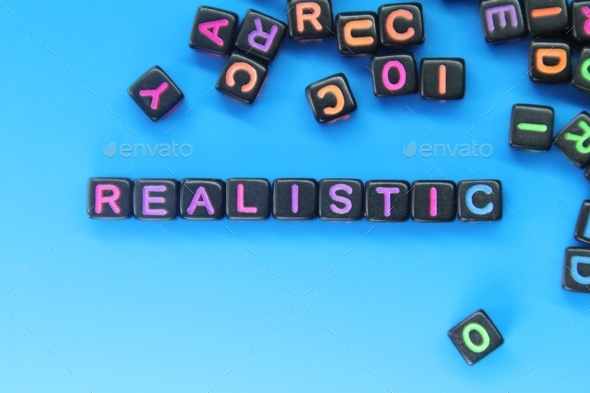 letters of the alphabet with realistic words. Stock Photo by fauziEv8