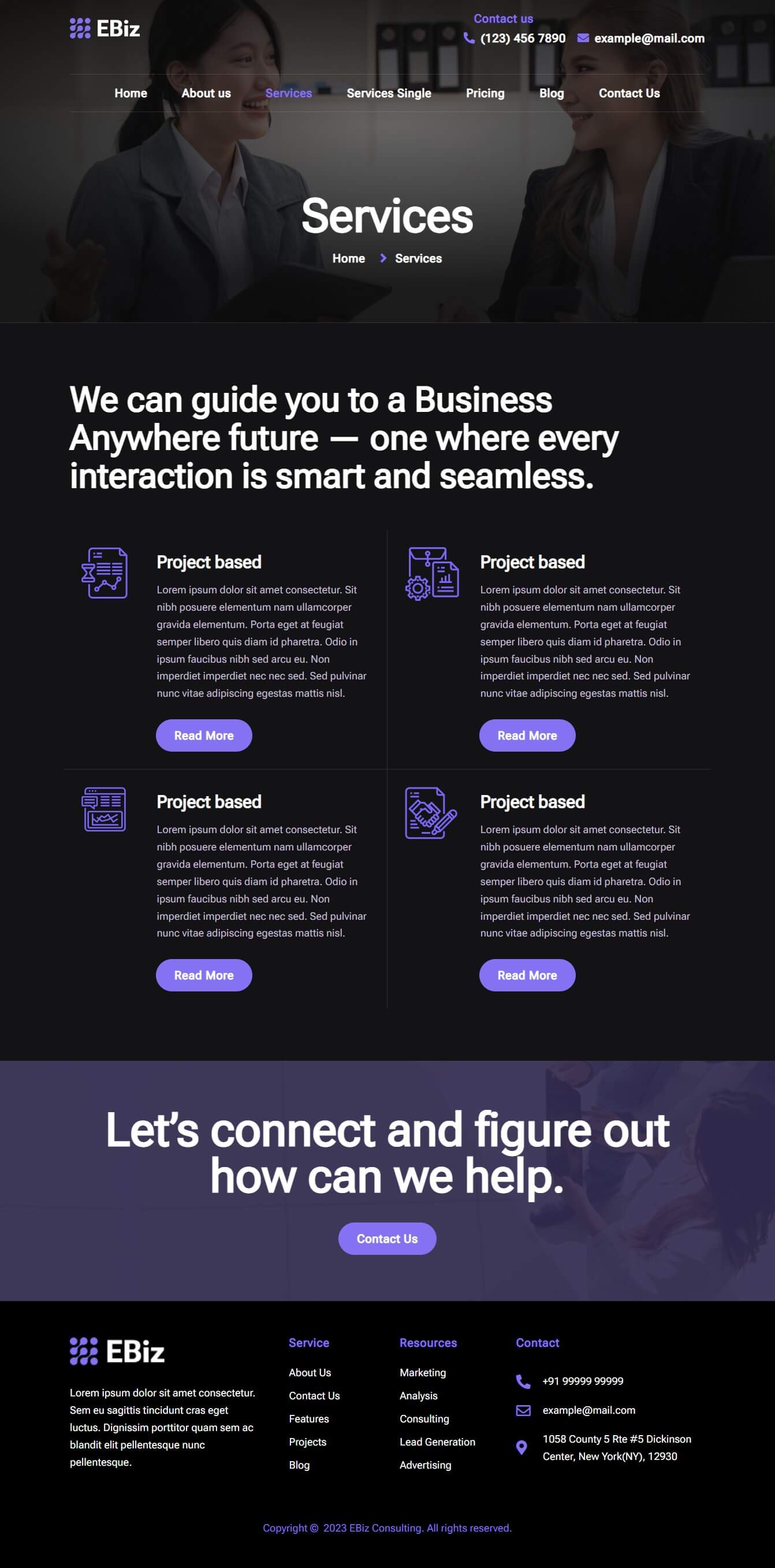 Ebiz - Corporate Business Elementor Pro Template Kit by awaiken ...