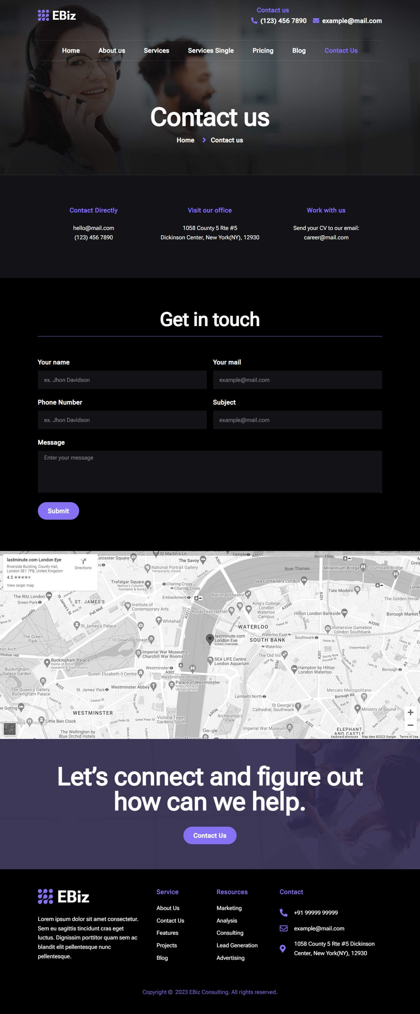 Ebiz - Corporate Business Elementor Pro Template Kit by awaiken ...
