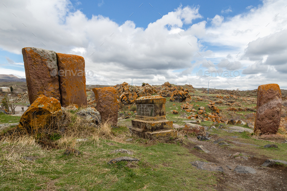 Hayravank Monastery on coast of Sevan Lake in Armenia Stock Photo by ...