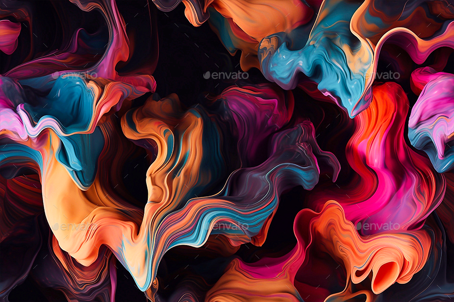 3D Ink Drops in Water Seamless Textures, Graphics | GraphicRiver