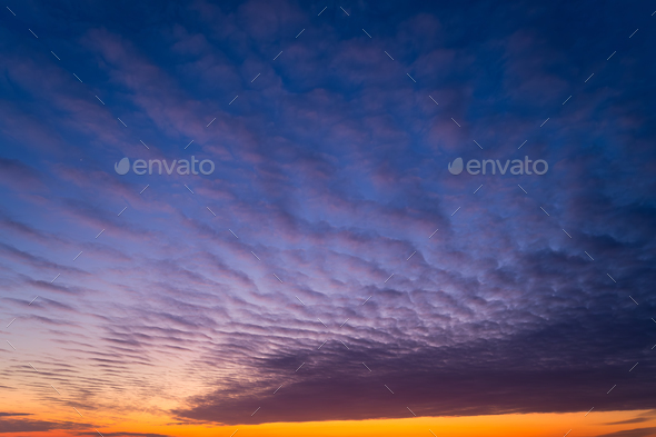 Sky with clouds during sunset. Clouds and blue sky. A high resolution ...