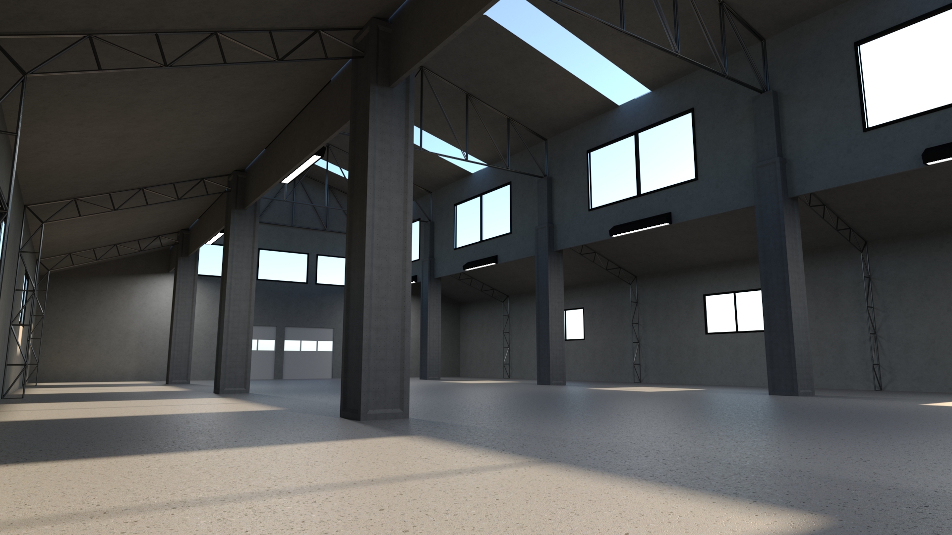 Warehouse Interior Low-poly by p3rless | 3DOcean