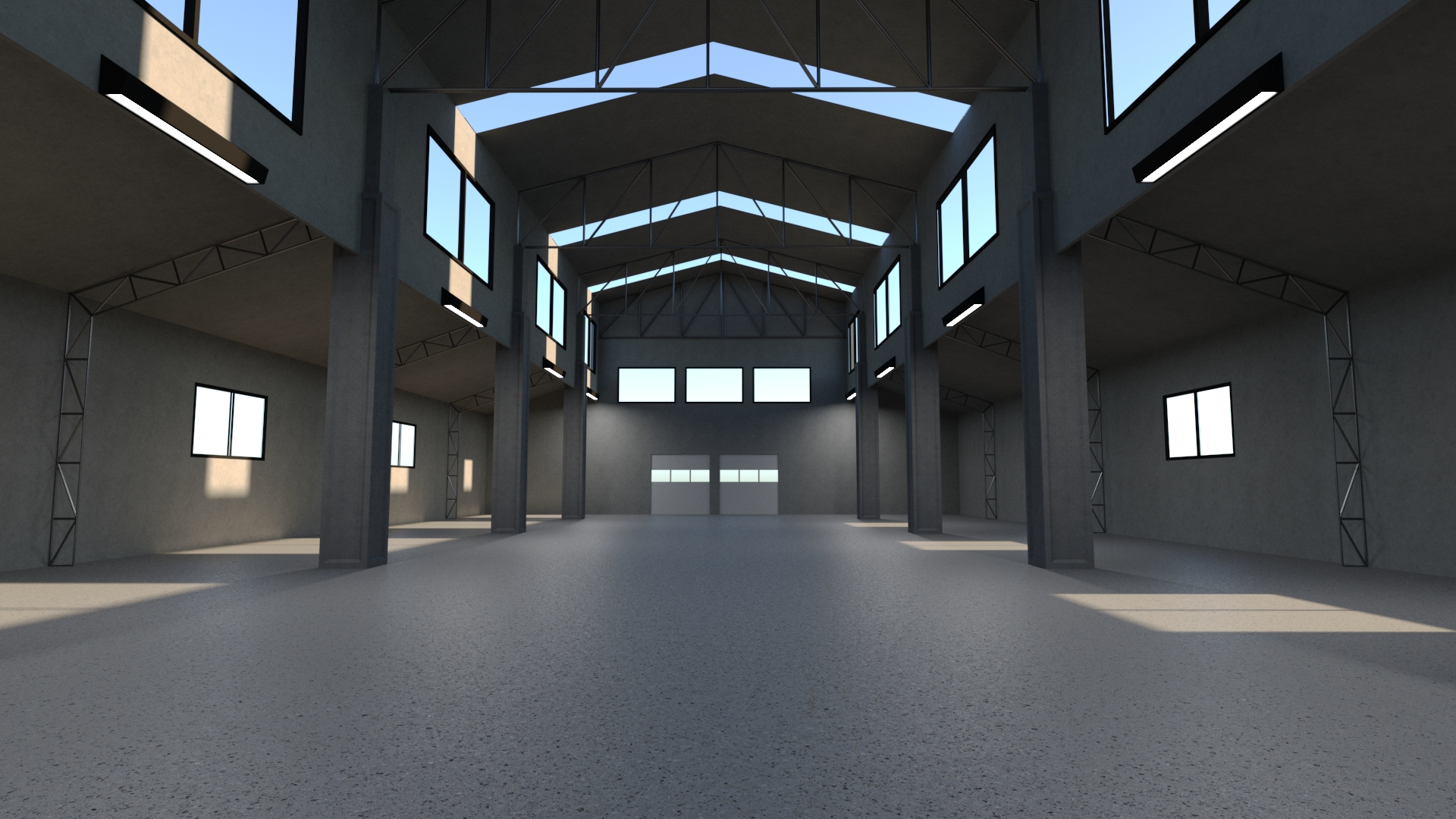 Warehouse Interior Low-poly by p3rless | 3DOcean