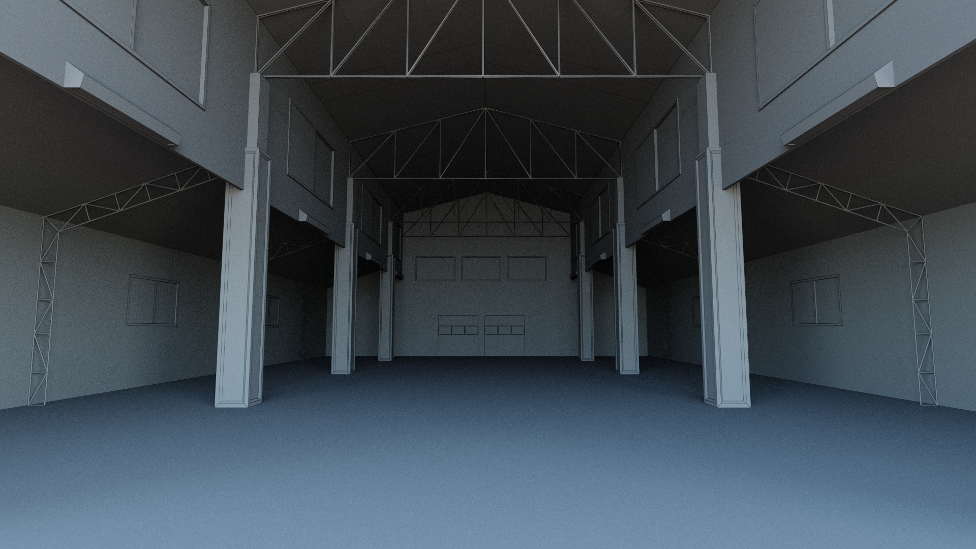 Warehouse Interior Low-poly by p3rless | 3DOcean