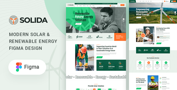 Solida - Solar & Renewable energy Figma Template by TentaZ | ThemeForest