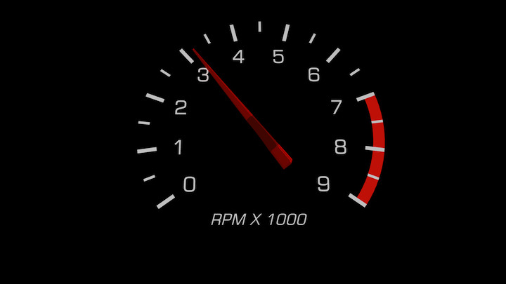 Tachometer Gauge for Auto/Truck Instrument Panel by AlphaZebra | 3DOcean