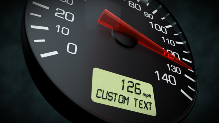 Speedometer Gauge for Auto/Truck Instrument Panel by AlphaZebra | 3DOcean