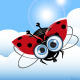 Ladybug in the Sky, Vectors | GraphicRiver