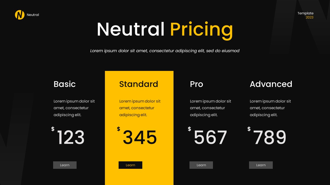 Neutral PowerPoint Template, Presentation Templates | GraphicRiver