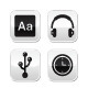 Electronic device / Computer software buttons set , Vectors | GraphicRiver