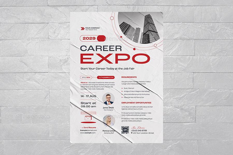 Simple Event Flyer Template, Print Templates | GraphicRiver