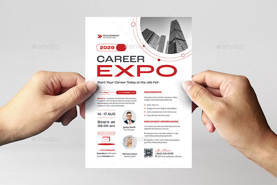 Simple Event Flyer Template, Print Templates | GraphicRiver