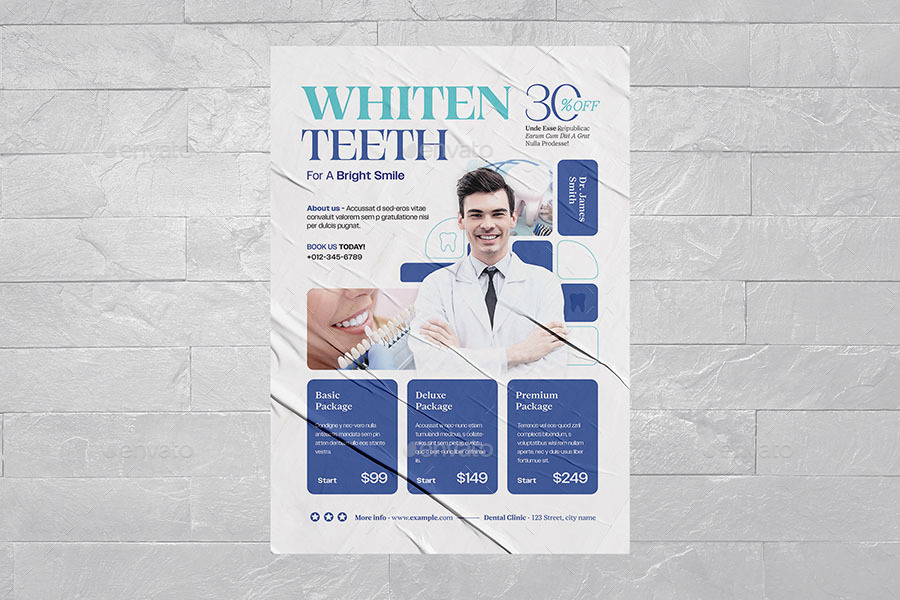 Dental Clinic Poster Template, Print Templates | GraphicRiver