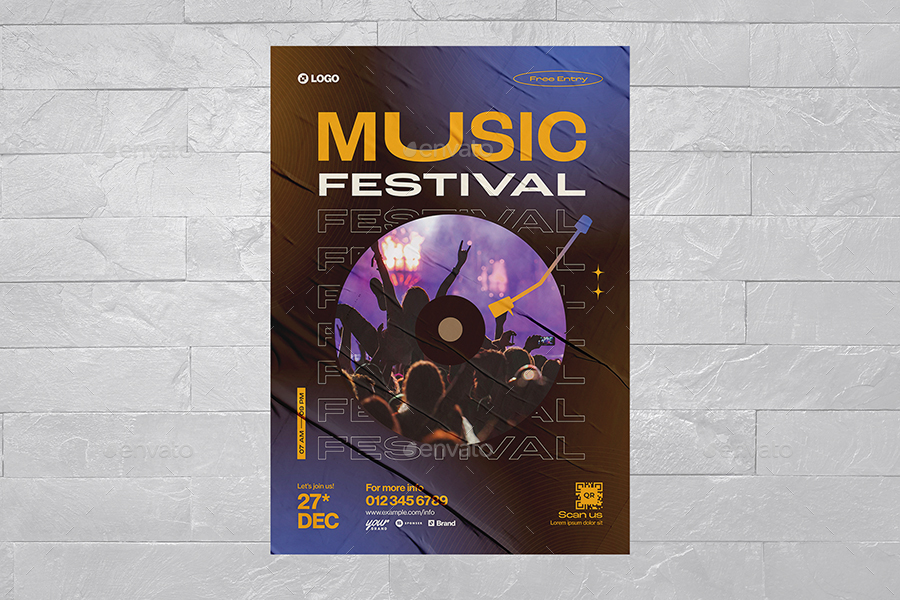 Music Event Flyer Template, Print Templates | GraphicRiver