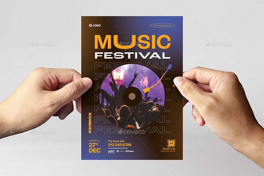 Music Event Flyer Template, Print Templates | GraphicRiver