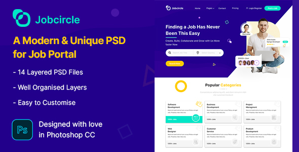 Job Circle - Job Portal Template by arrow_themes | ThemeForest