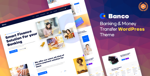 Banco - Banking & Online Money Transfer WordPress Theme by EnvyTheme