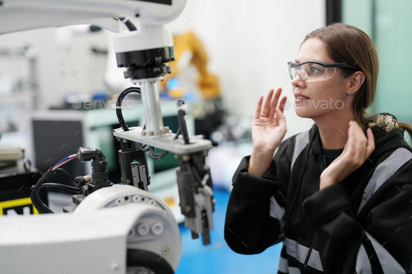 Business industry innovation technology, people with tech Innovation ...