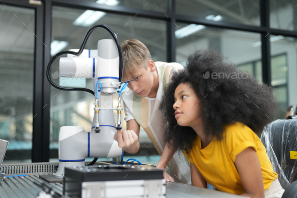 Business industry innovation technology, people with tech Innovation ...