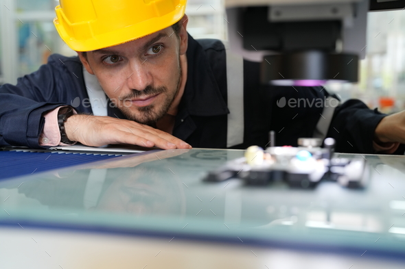 Business industry innovation technology, people with tech Innovation ...