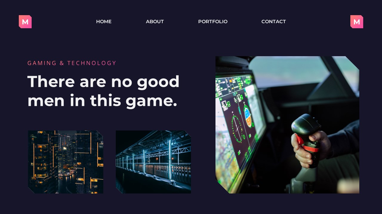 Gamex - Gaming & Technology Powerpoint Template, Presentation Templates