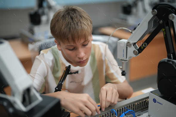 Business industry innovation technology, people with tech Innovation ...