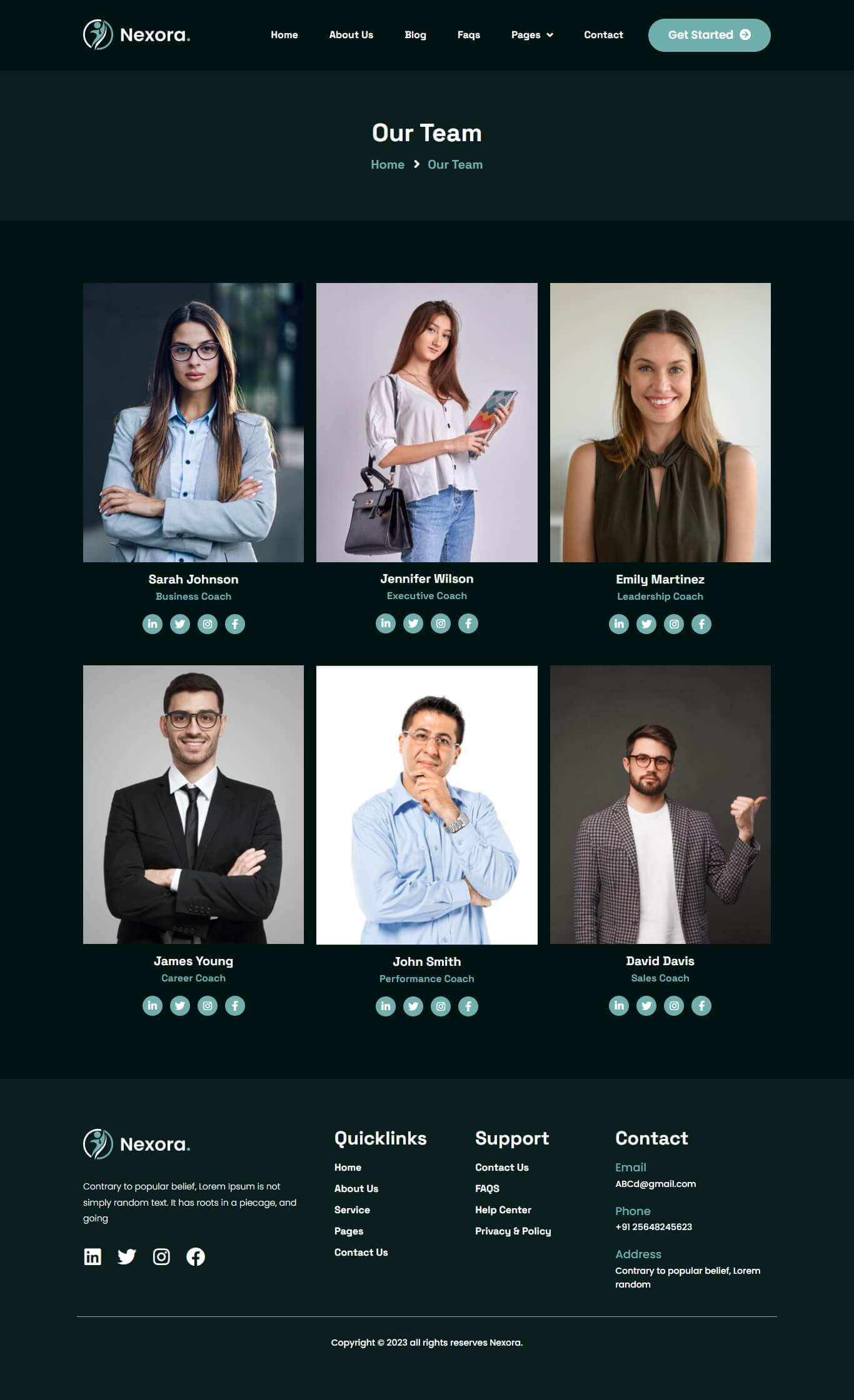 Nexora - Business Coaching Elementor Pro Template Kit by awaiken ...