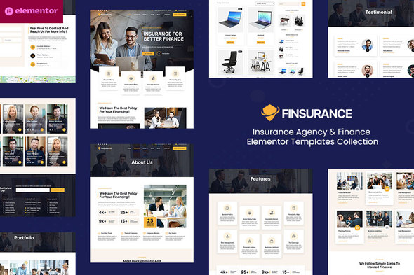 Finsurance - Insurance Agency & Finance Template Kit by bosathemes