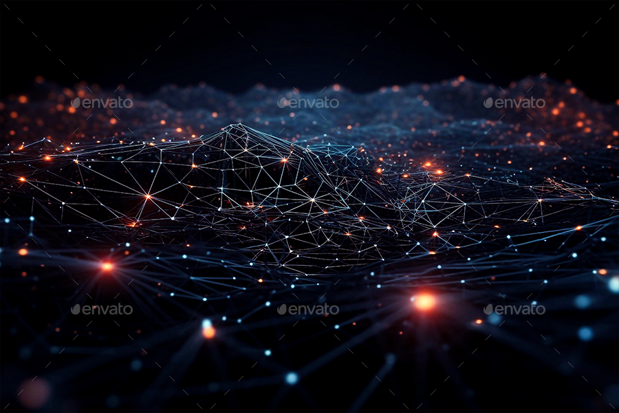 Digital Data Network Connections 3D Backgrounds, Graphics | GraphicRiver