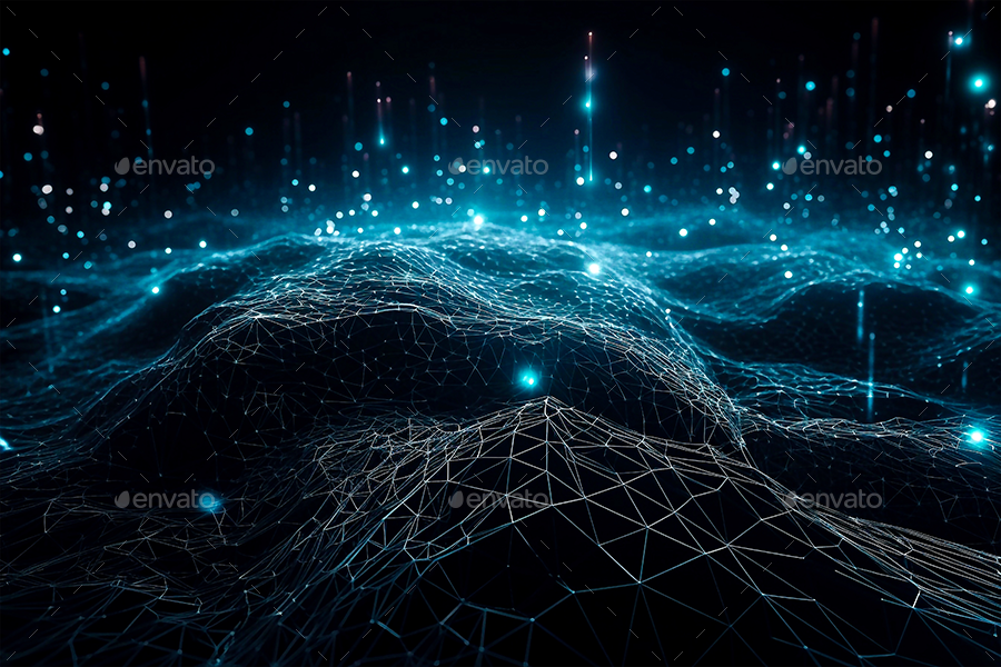 Digital Data Network Connections 3D Backgrounds, Graphics | GraphicRiver