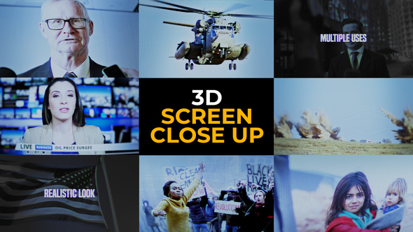 3D Screen Close Up | Premiere Pro, Premiere Pro Templates | VideoHive