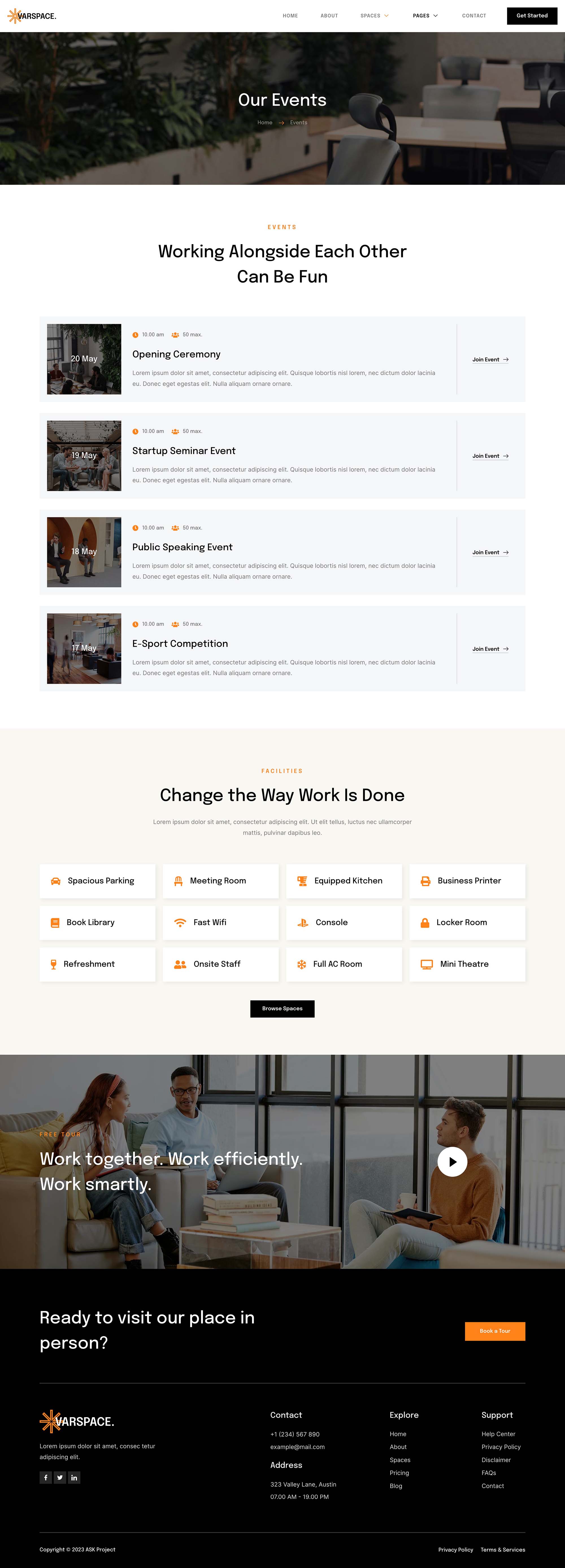 Varspace - Coworking Space Elementor Template Kit by askproject | ThemeForest