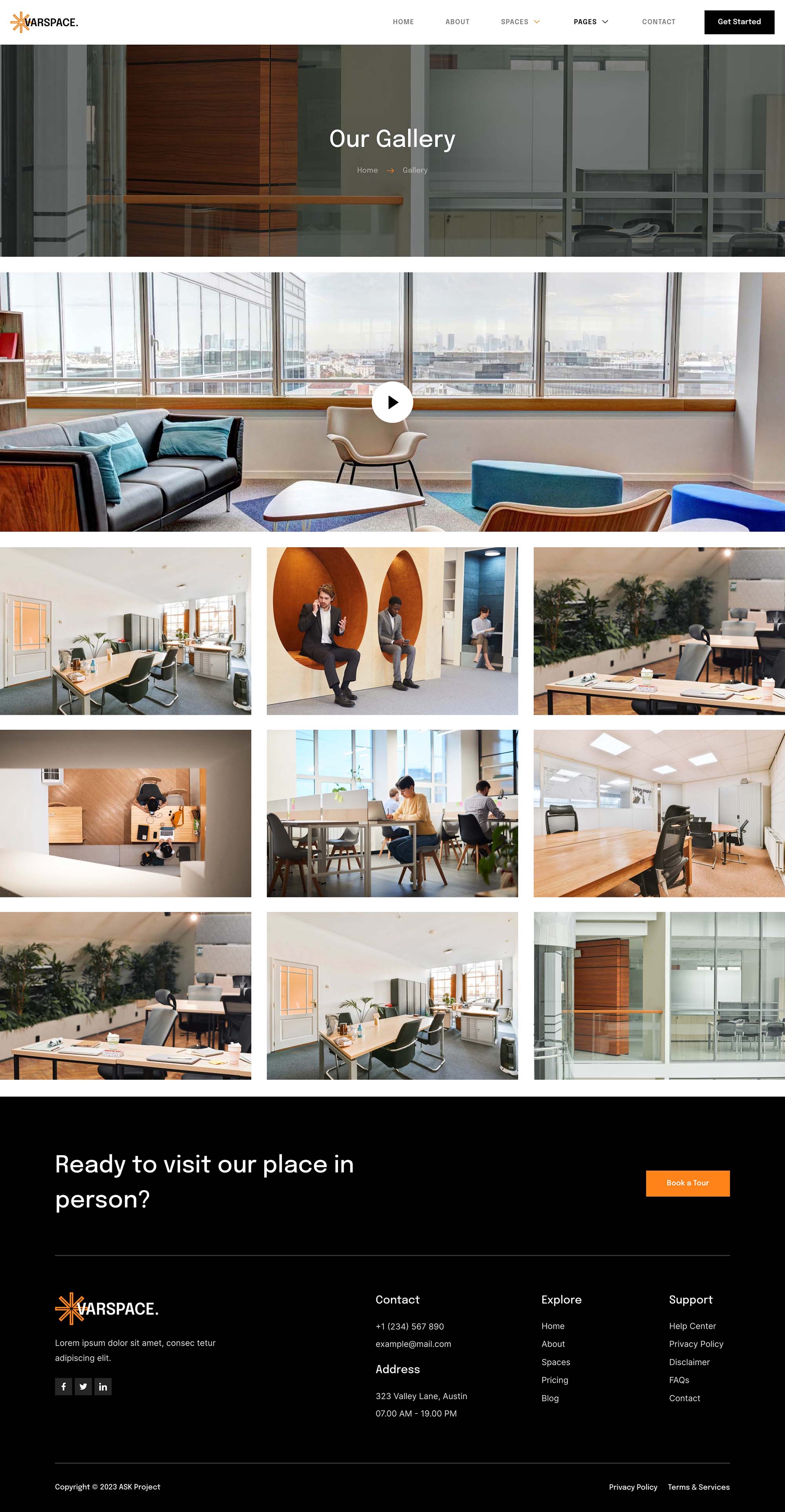 Varspace - Coworking Space Elementor Template Kit by askproject | ThemeForest