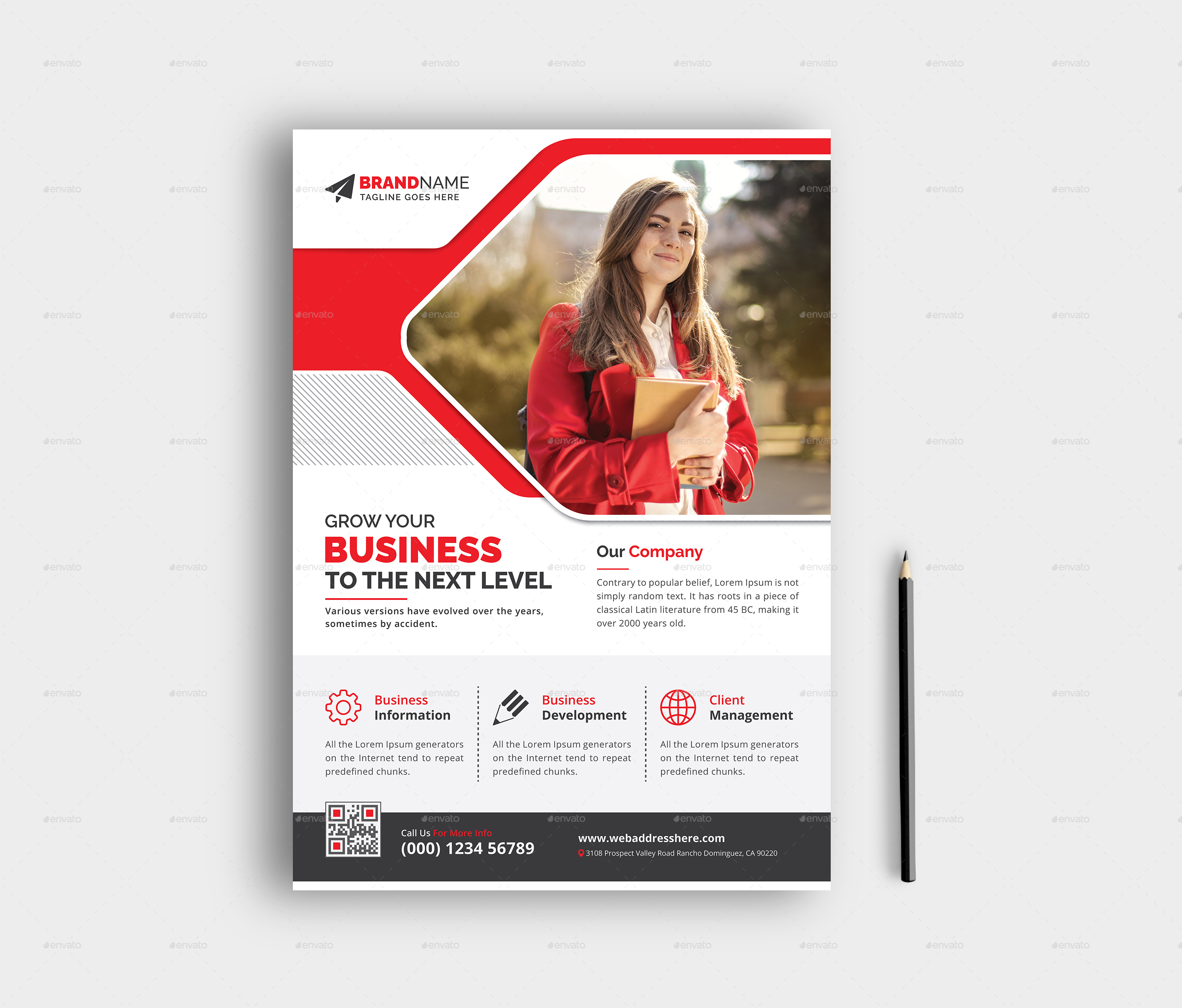 Corporate Flyer & Roll Up Banner Bundle, Print Templates | GraphicRiver