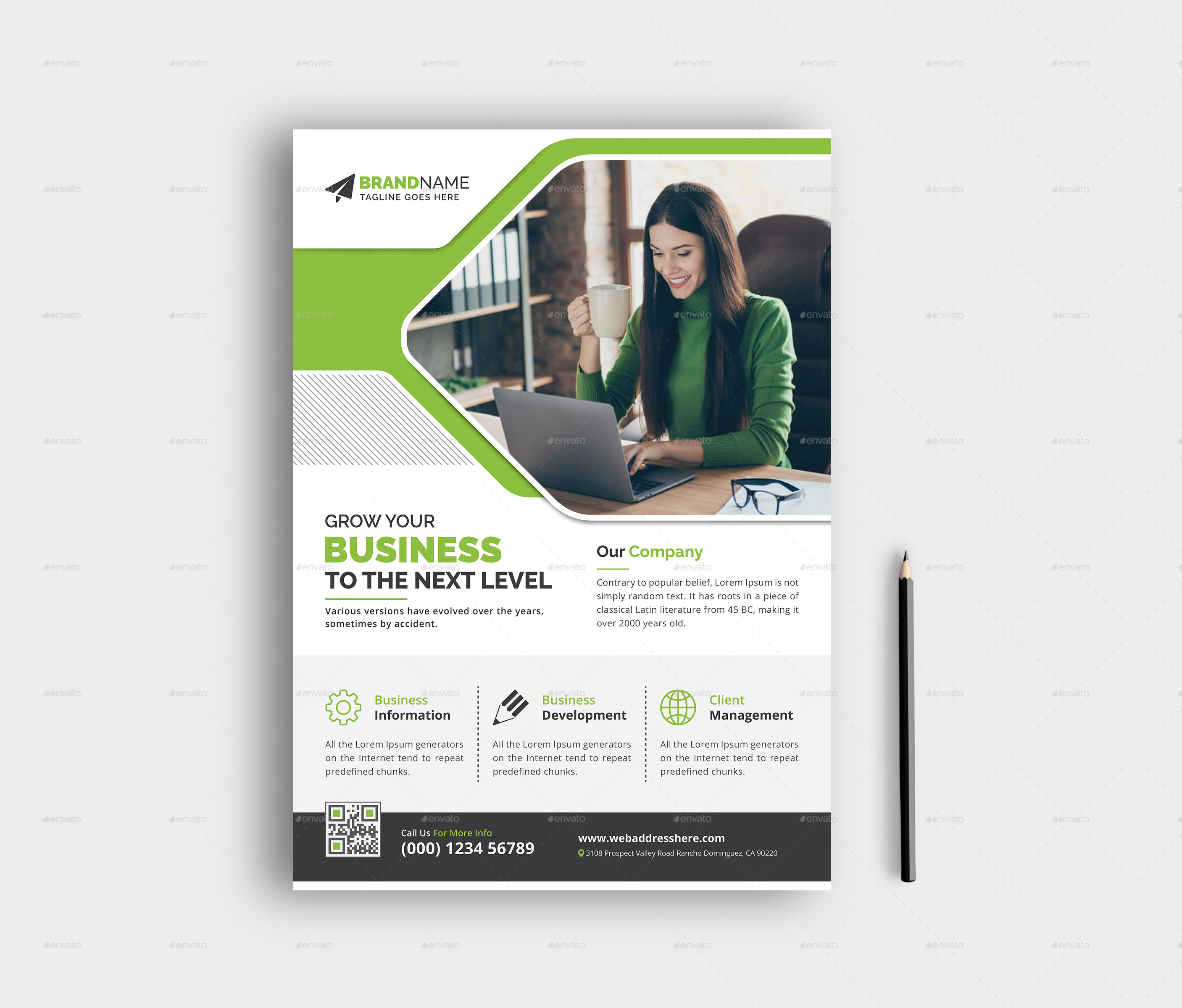 Corporate Flyer & Roll Up Banner Bundle, Print Templates | GraphicRiver