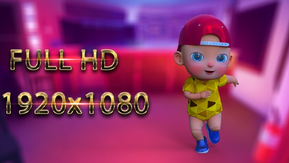 Cartoon Baby Dance V01, Motion Graphics | VideoHive