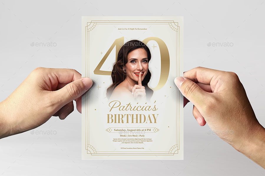 Birthday Flyer Template, Print Templates | GraphicRiver