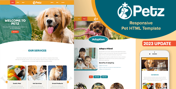 Petz - Responsive HTML Template by ingridk | ThemeForest