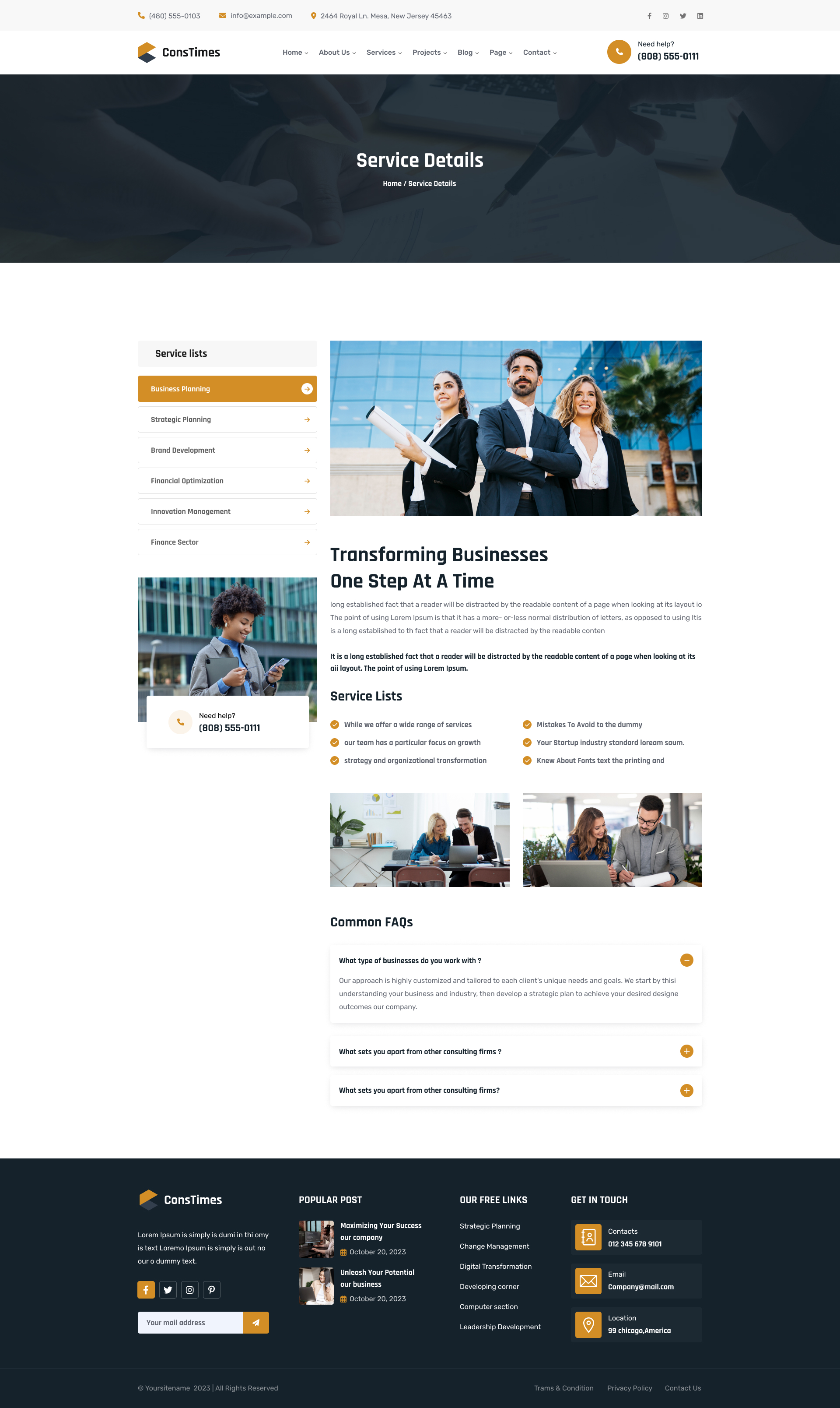 ConsTimes - Consulting Business Figma Template by techsometimes ...