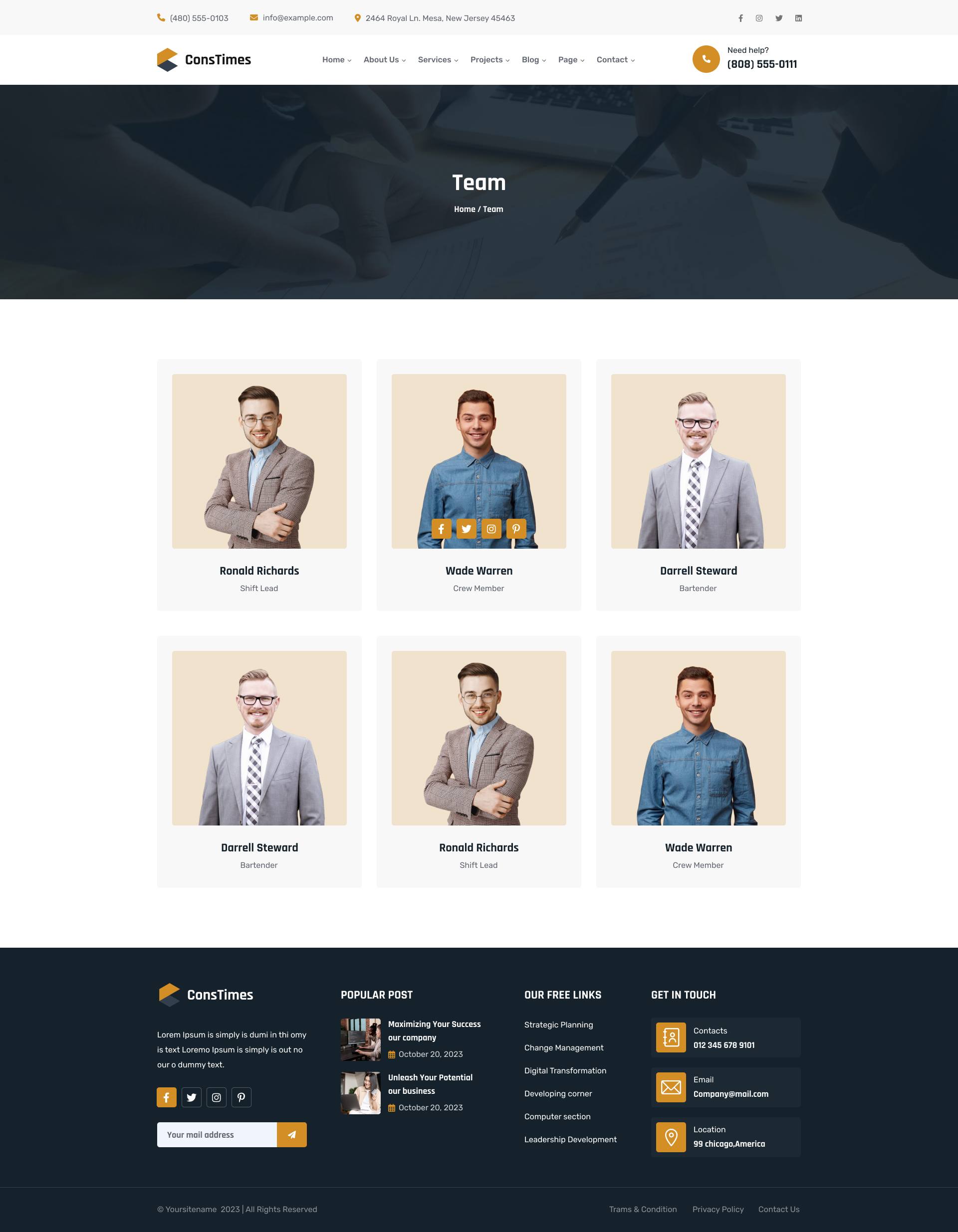 ConsTimes - Consulting Business Figma Template by techsometimes ...