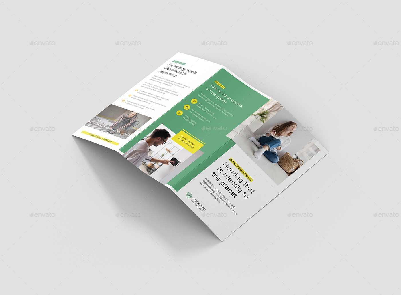 Heating System Brochure Tri-Fold Template, Print Templates | GraphicRiver