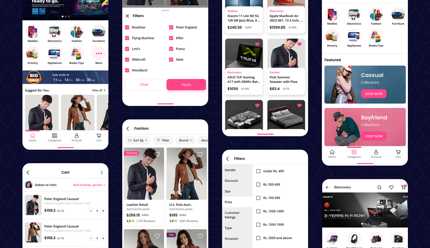 Wedo | Ecommerce Mobile App React Native Template by DexignZone | CodeCanyon