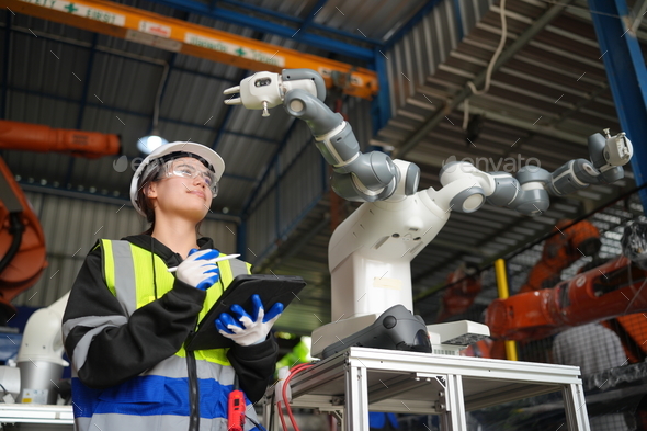 Technology industry innovation, people with tech Innovation with ...