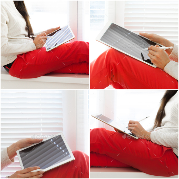people using modern digital tablet Stock Photo by FabrikaPhoto | PhotoDune
